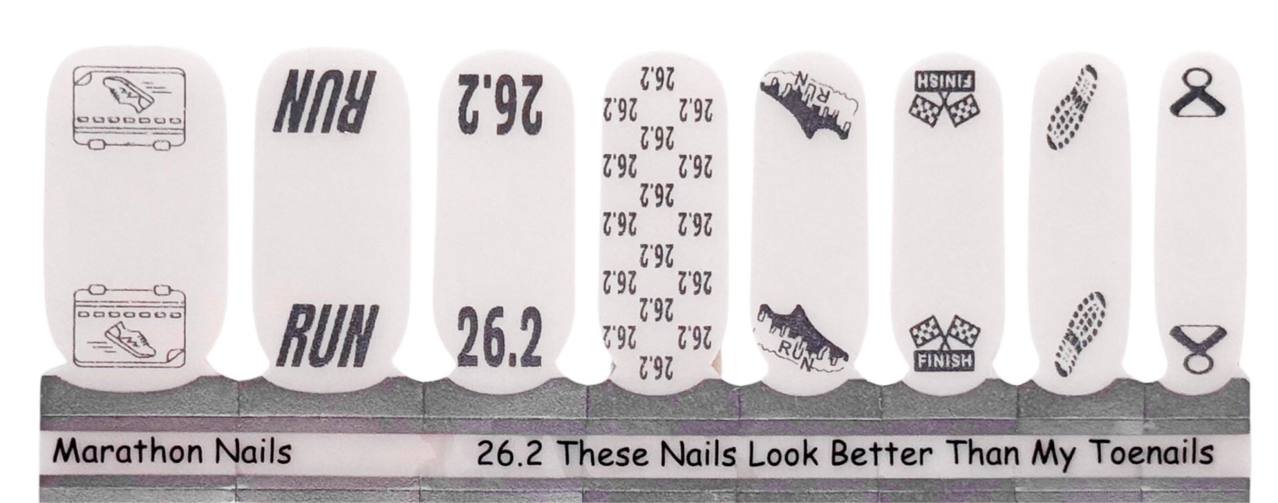 Best Nail Wraps - Running Nails - Best Marathon Nails - Semi-Cured Gel